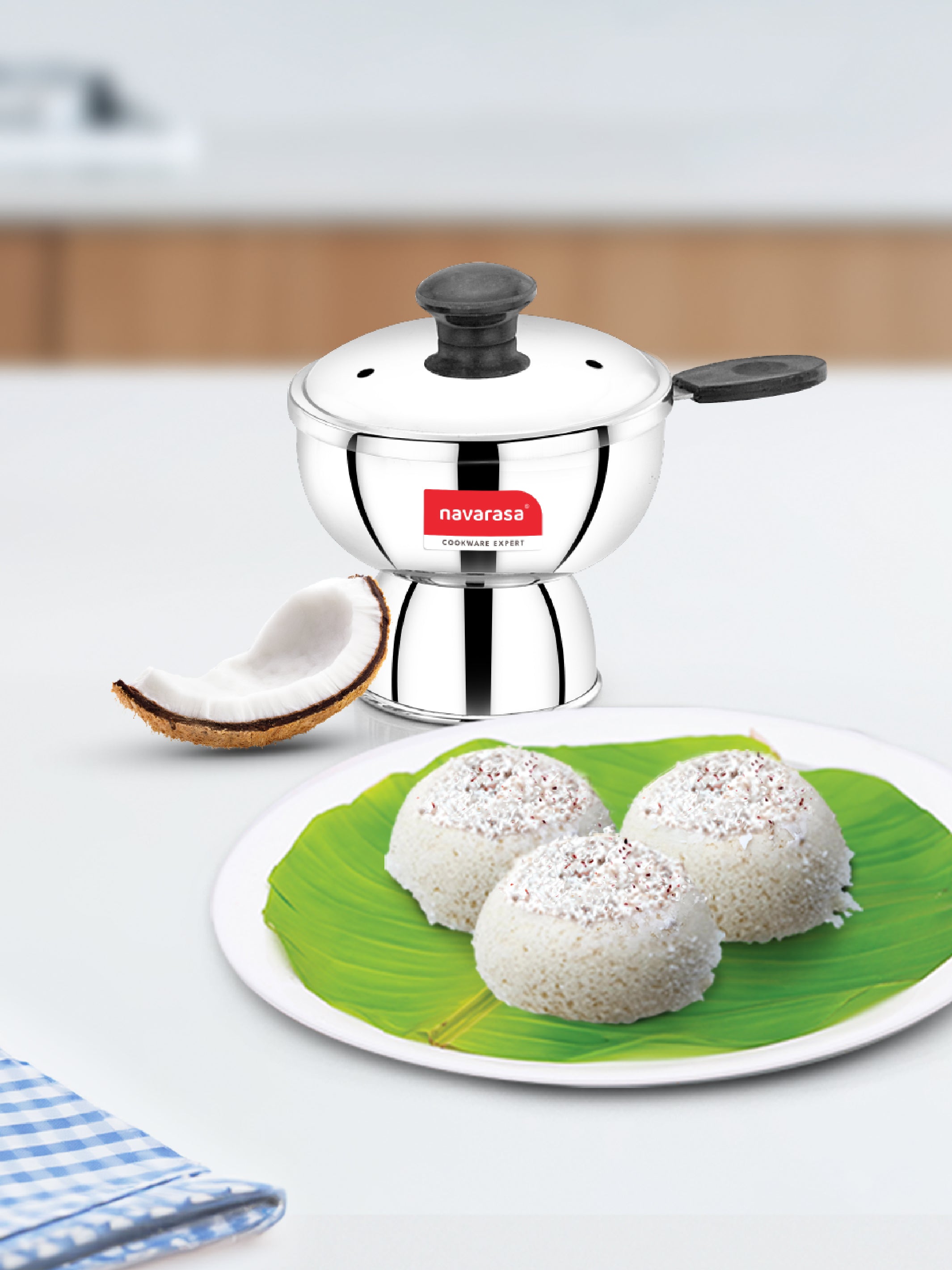 Navarasa Chiratta Puttu Maker | Stainless Steel | 250 ML – Navarasacookware